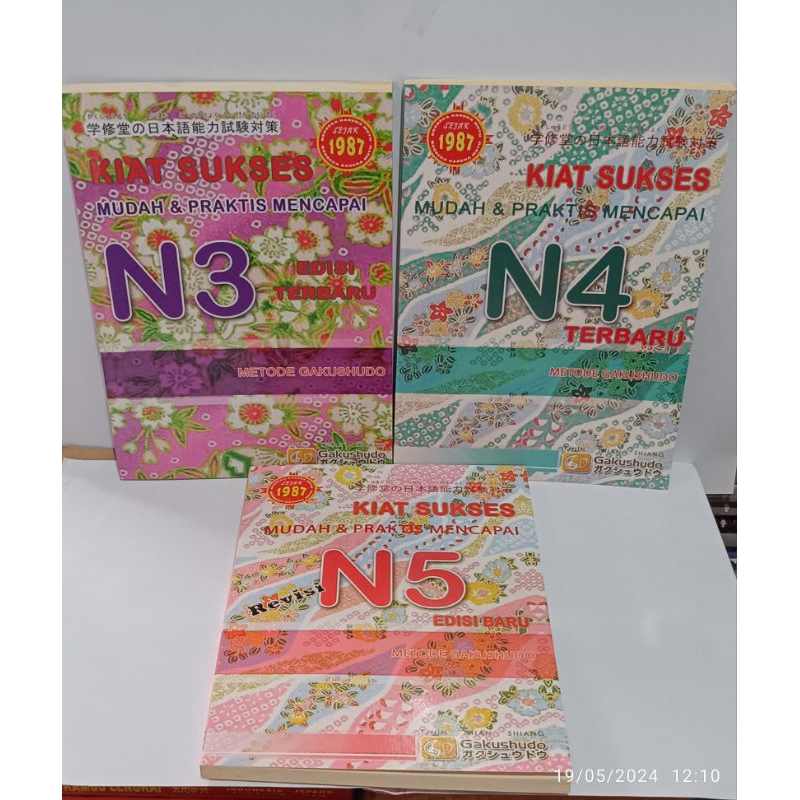 Jual Kiat Sukses Mudah dan Praktis Mencapai N3 N4 N5 Metode Gakushudo ...
