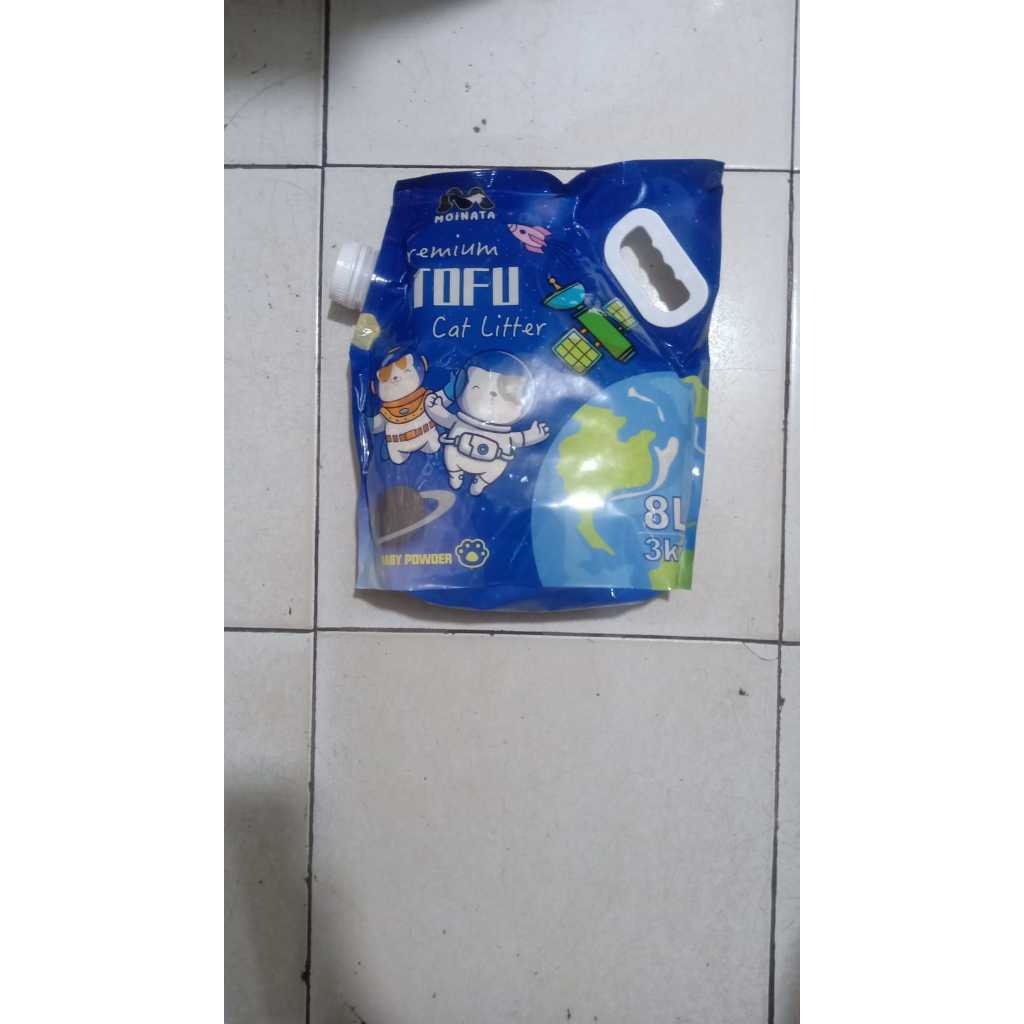Jual Pasir Tofu Cat Litter Moinata Baby Powder 8L | Shopee Indonesia