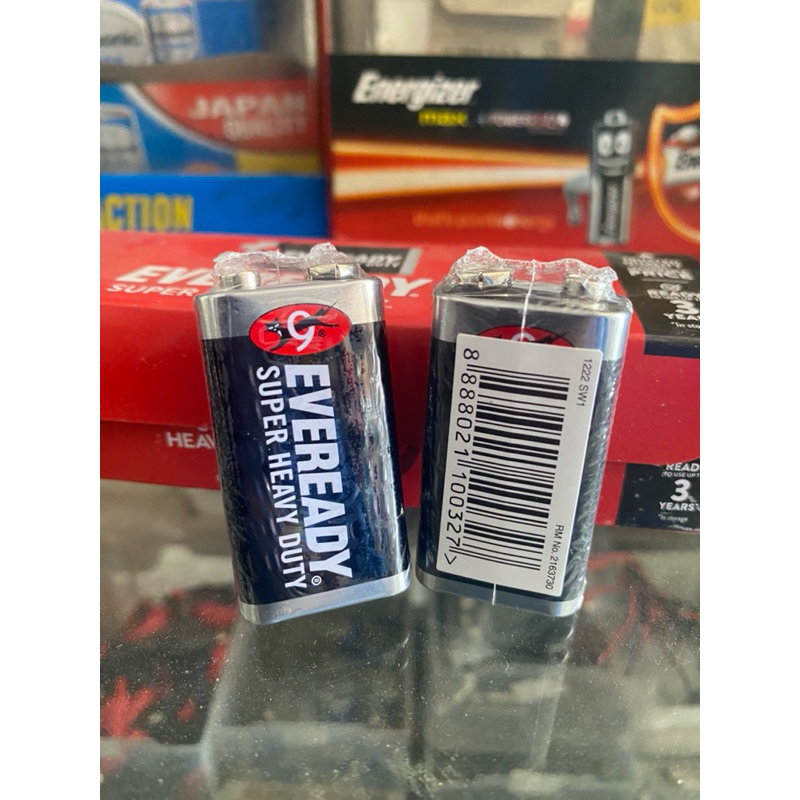 Jual BATERAI 9V EVEREADY SUPER HEAVY DUTY | Shopee Indonesia