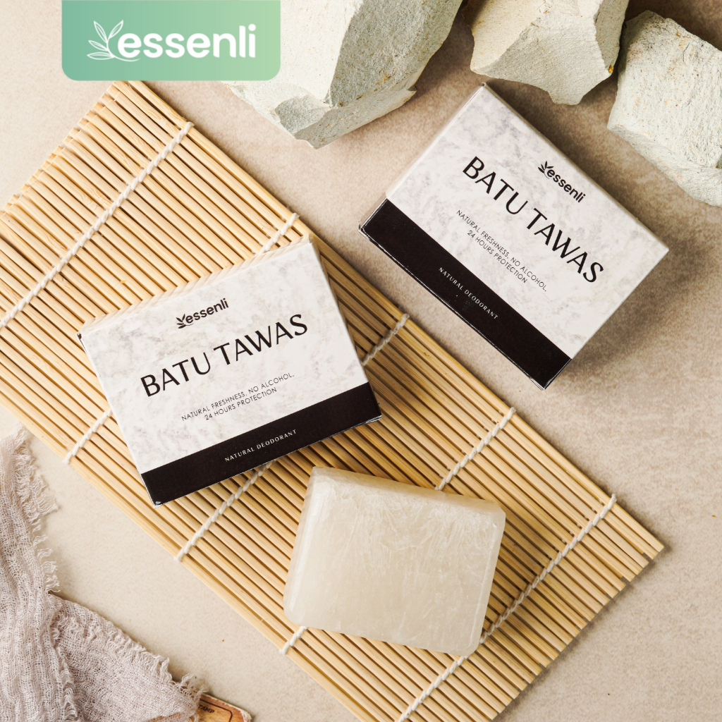Jual ESSENLI Tawas Batu / Natural Deodorant Crystal Tawas / Penghilang ...