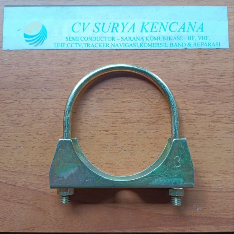 Jual KLEM KNALPOT / KLEM PIPA / KLEM U / ukuran 3 inch | Shopee Indonesia
