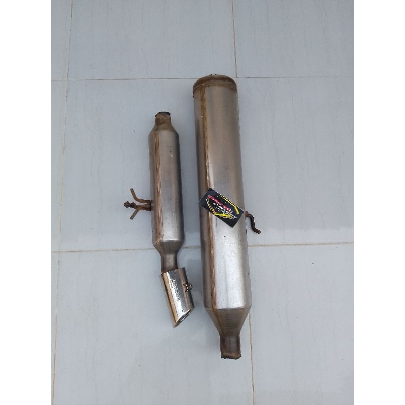 Jual knalpot standar + resonator mobil toyota etios original. | Shopee ...