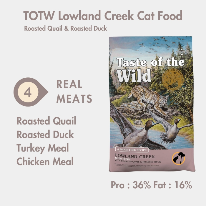 Jual TOTW Taste Of The Wild LowLand Creek Quail & Duck 2 Kg (Cat Food ...
