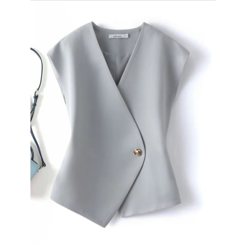 Jual sophia vest wanita model korea/atasan wanita/Rompi wanita | Shopee Indonesia