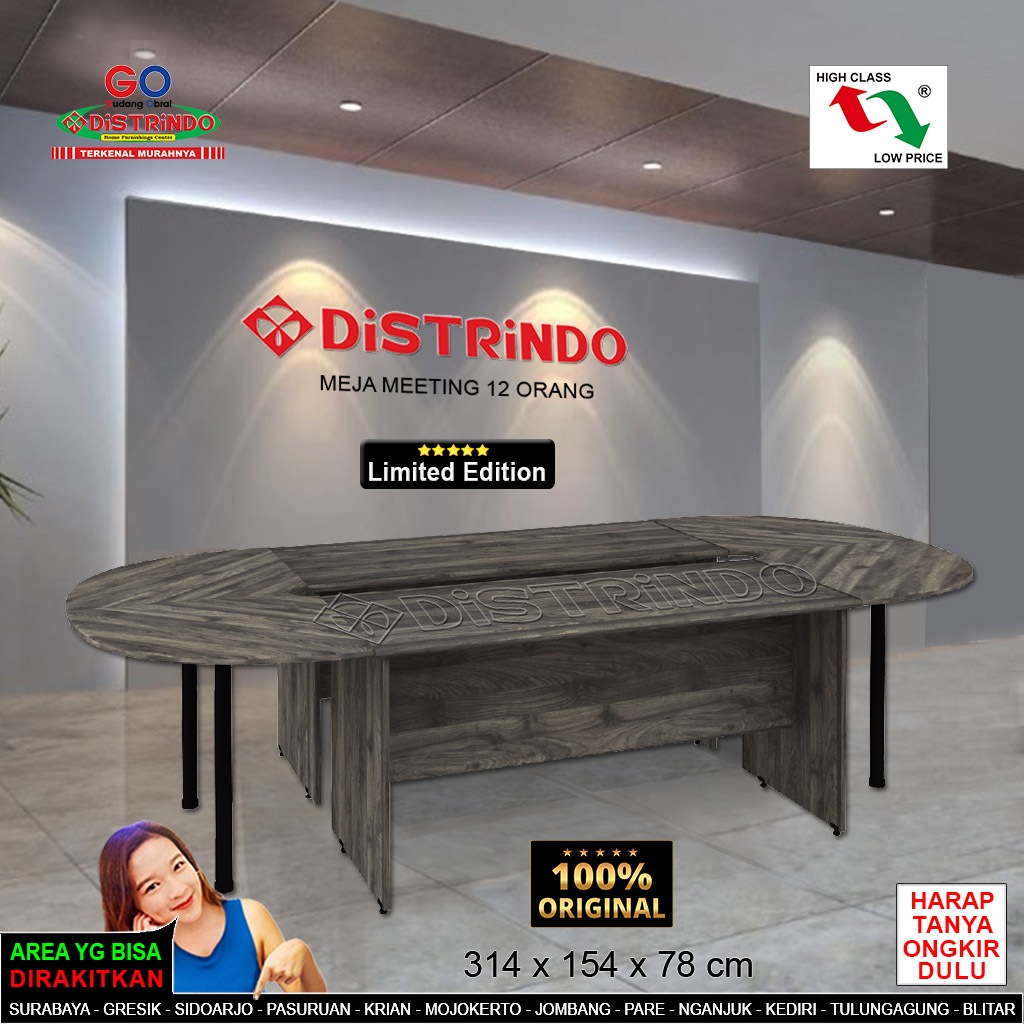 Jual Distrindo - Meja Meeting PREMIUM Kulitas Export TEBAL Halus Tepi ...