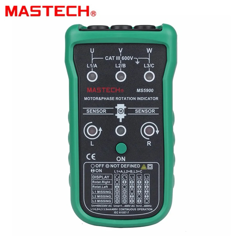 Jual MS5900 Mastech Three Phase Motor Rotation Indicator Listrik 3 Fas ...