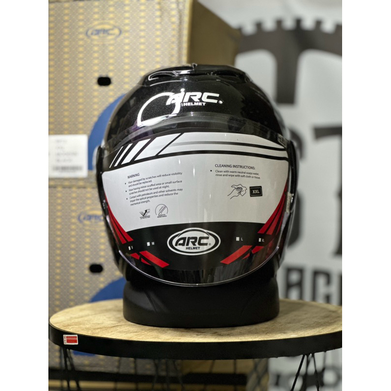 Jual Helm ARC RITZ MODERN BLACK / Solid Hitam Cerallic | Shopee Indonesia