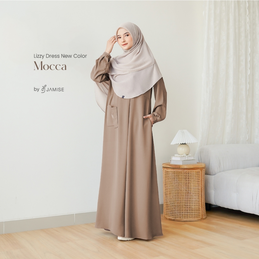 Jual JAMISE SYARI - Lizzy Dress Jamise Syari Dress Abaya Gamis Abaya - Dress Only | Shopee Indonesia