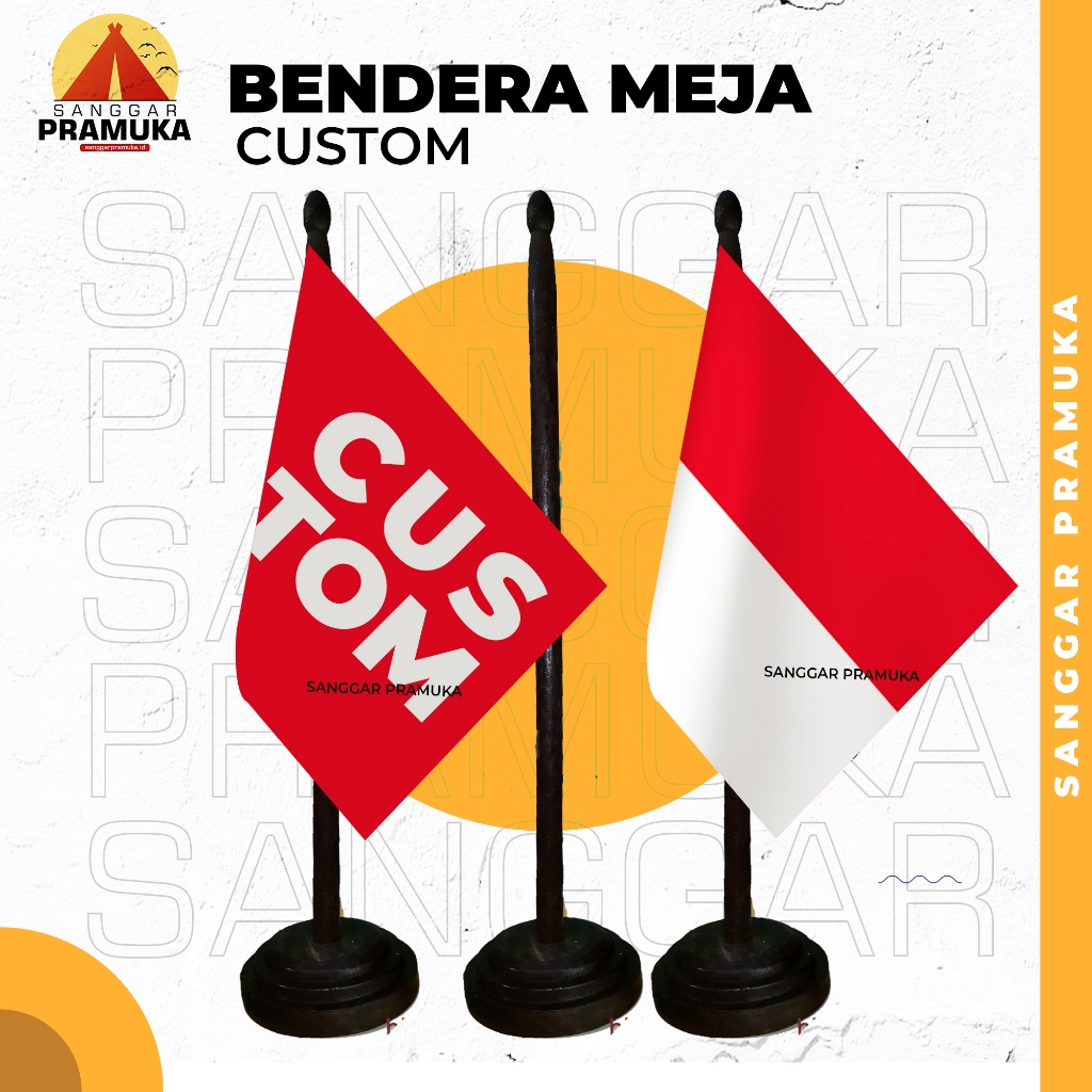 Jual Bendera Meja Custom / Table Flag / Bendera Meja Indonesia ...