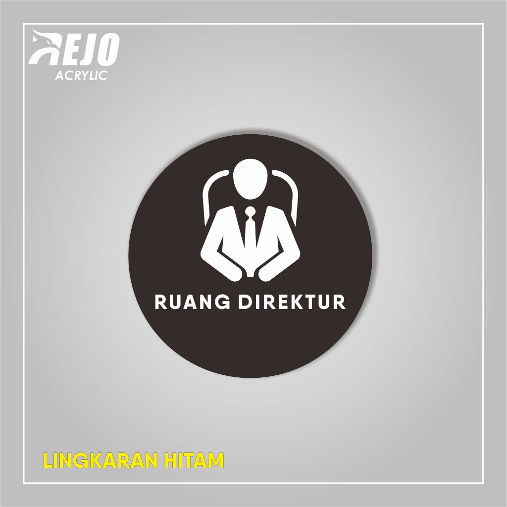 Jual Sinage Acrylic Ruang Direktur Sign Board Akrilik Papan Nama Timbul ...