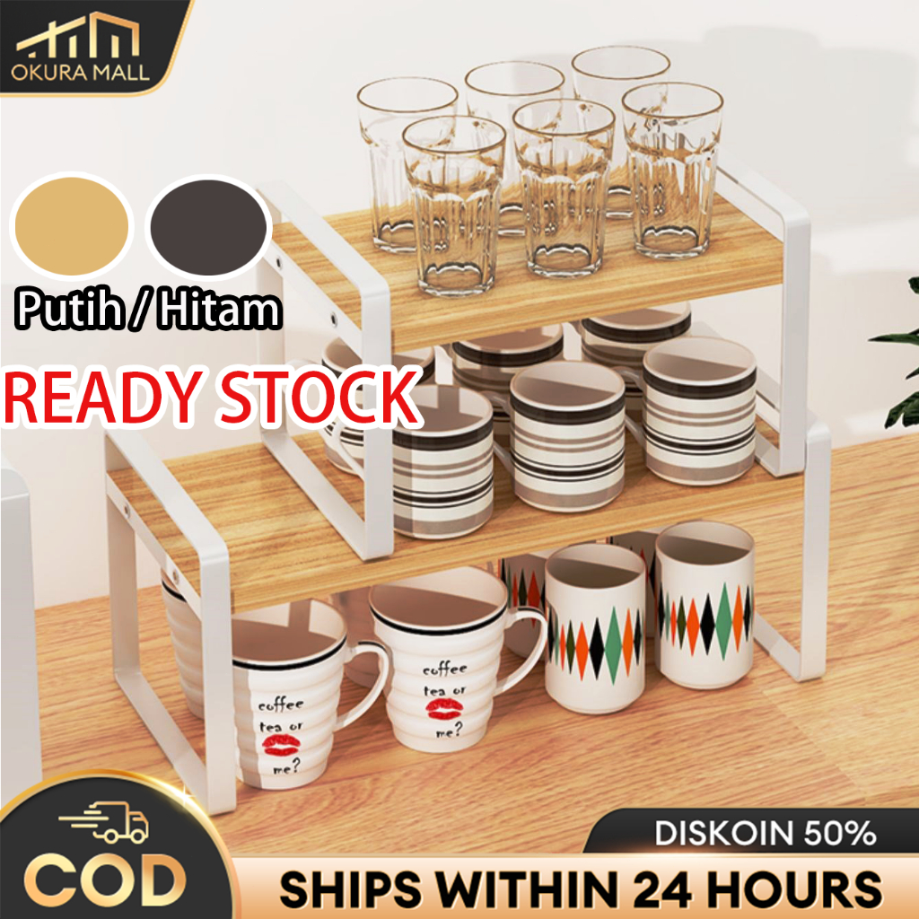 Jual OKURA Rak Mug Pemegang Dapur Rak Cangkir Rak Dapur Serbaguna Rak ...