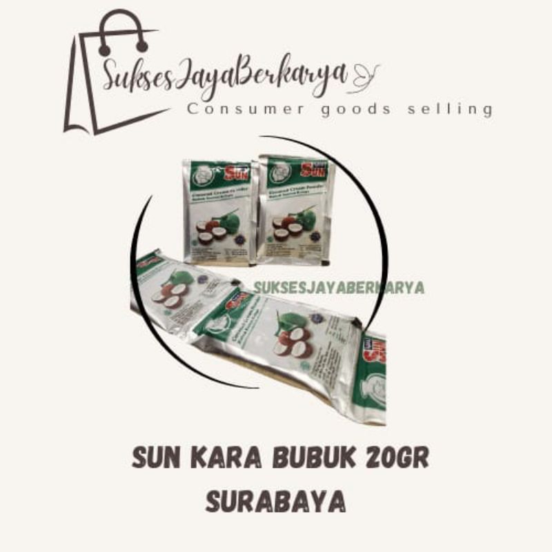 Jual Sun Kara Santan Bubuk 20gr / Santan Kara bubuk / Coconut Cream ...