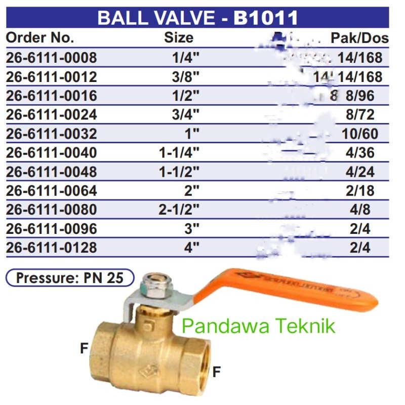 Jual Stop kran kuningan /Ball valve kuningan ukuran 1/4, 3/8, 1/2, 3/4/, 1" merk sailing ...