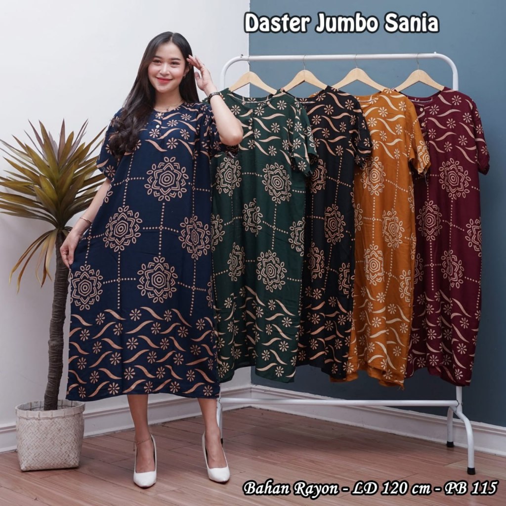 Jual Daster Jumbo Bisa Untuk Busui Bumil Kancing Depan Lengan Pendek ...