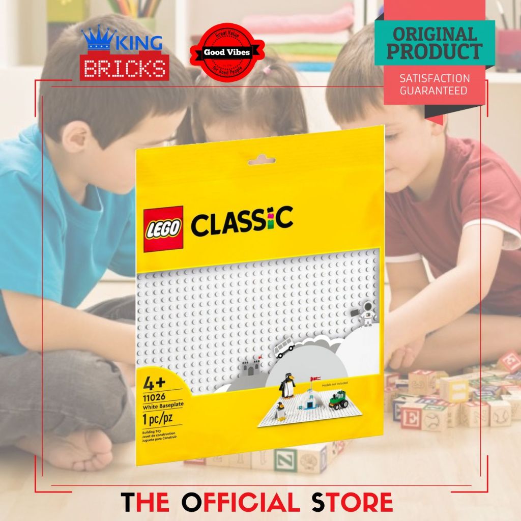 Jual LEGO Original CLASSIC 11026 White Baseplate - Mainan Anak Edukasi ...