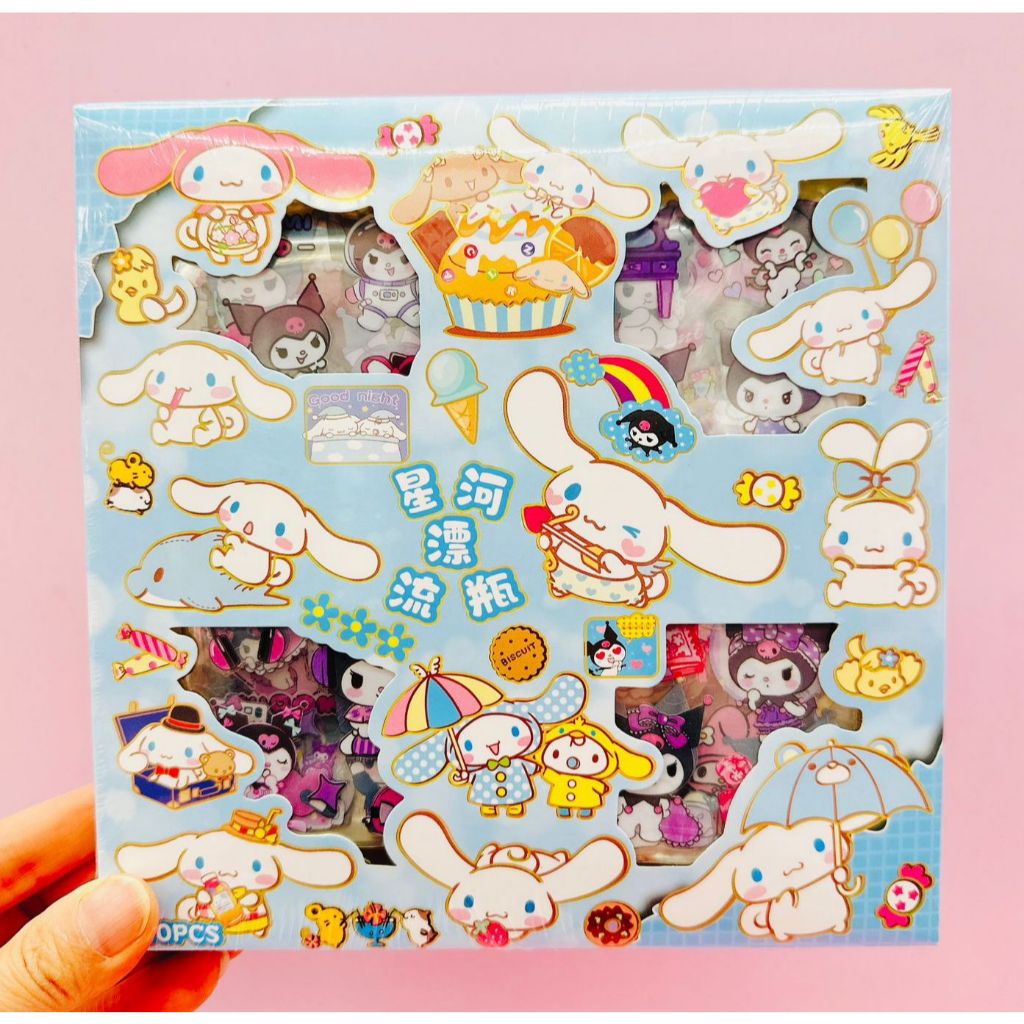 Jual SANRIO STICKER BOX CHARACTER CARTOON STICKER 2D BOX ISI 100 LEMBAR ...