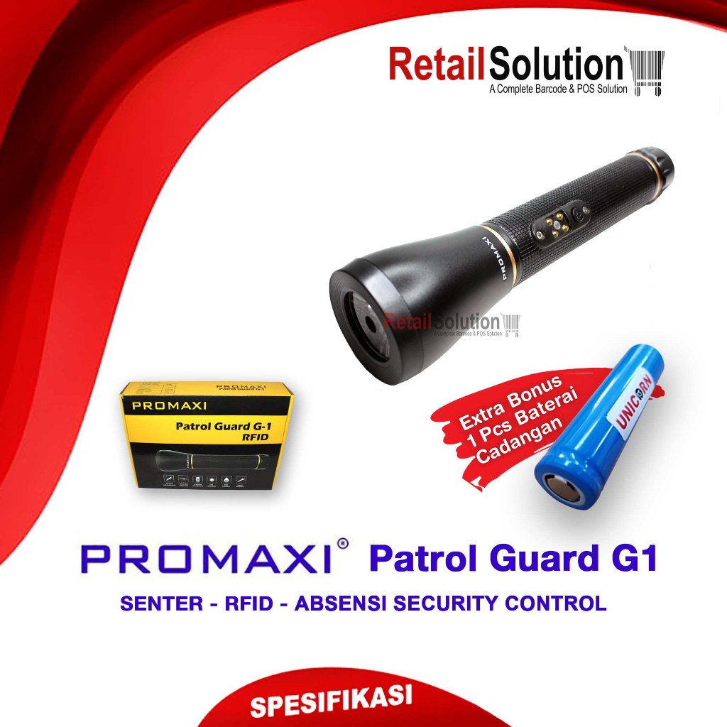Jual Senter Torch Satpam Security - Promaxi Patrol Guard G1 RFID ...