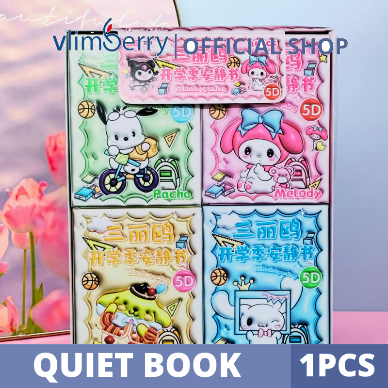 Jual DIY Buku Stiker Sanrio Mainan Quiet Book Sanrio Mainan Edukasi ...