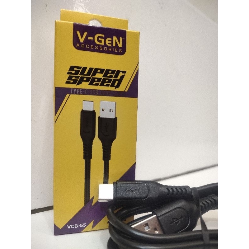 Jual Kabel Data USB Type C V-GeN VCB-23/VCB-55 3A Fast Charging Bulat ...