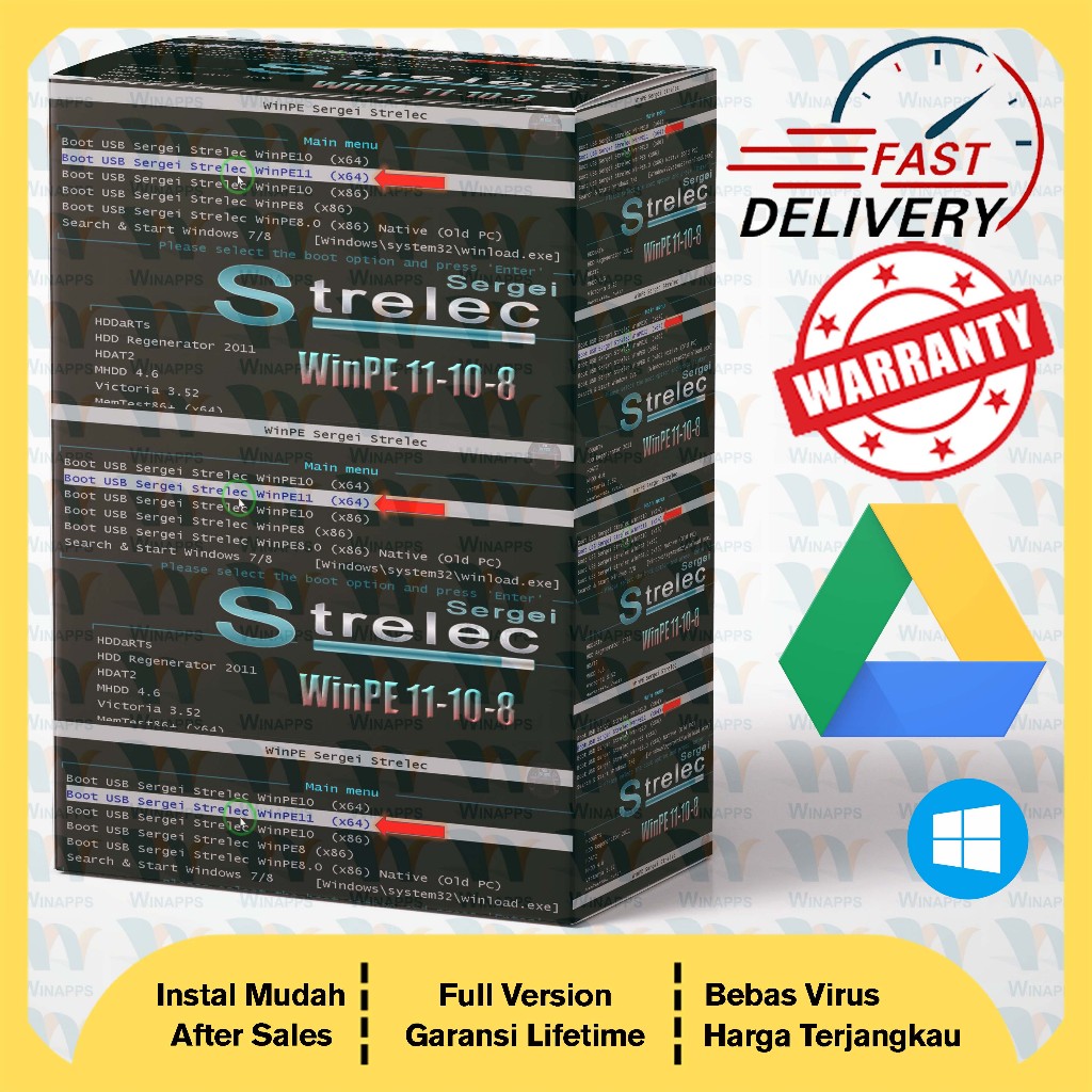 Jual WinPE 11-10-8 Sergei Strelec Bootable File ISO | Shopee Indonesia