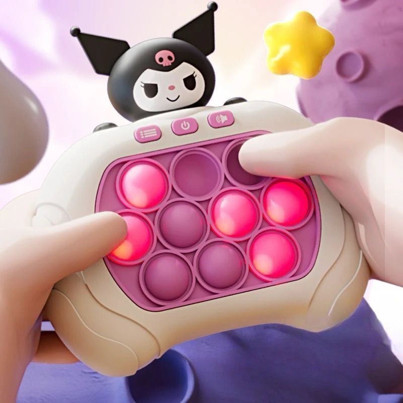 Jual Fast Push Interactive Game Pop It Electronic Mainan Melatih Otak dan Ketangkasan Kuromi ...