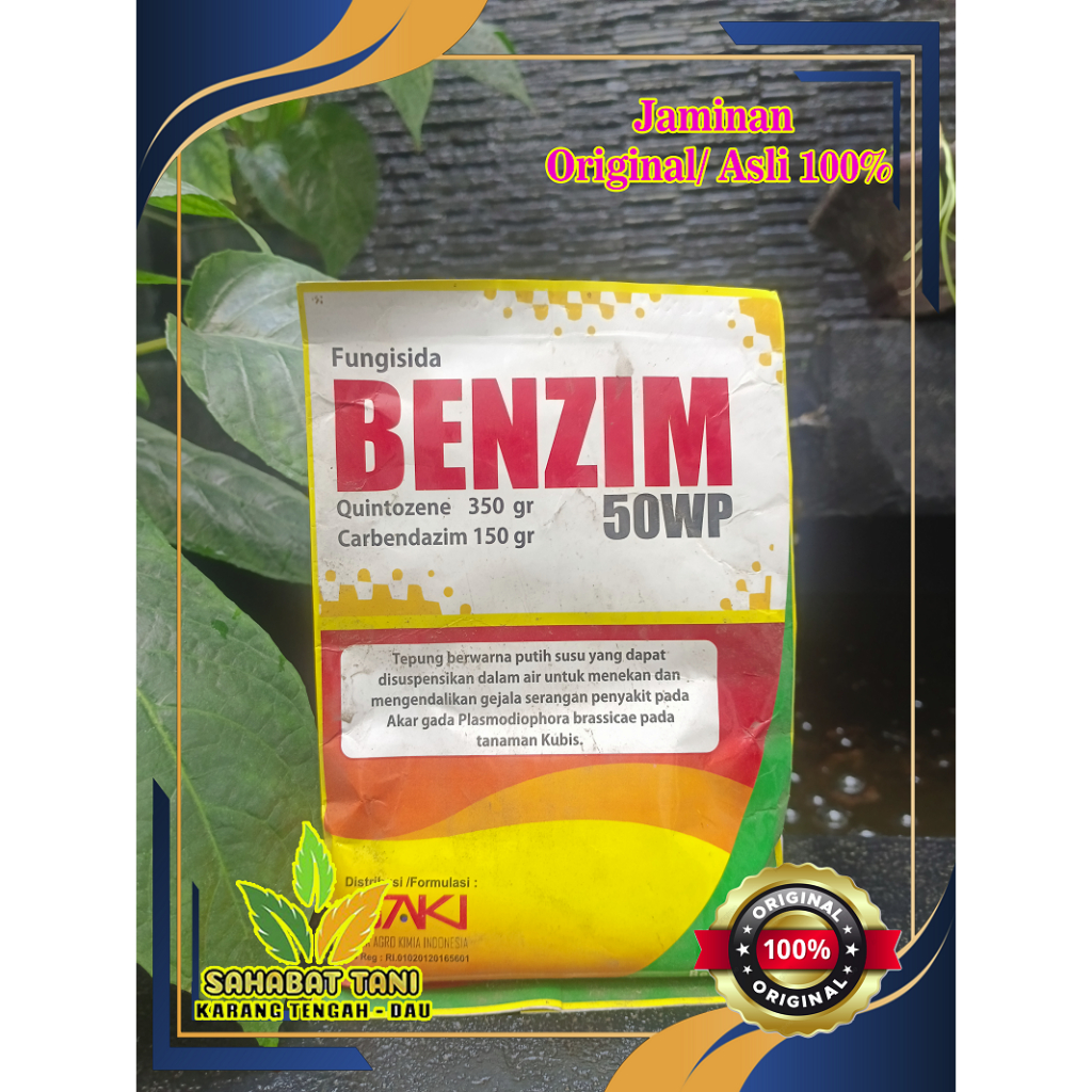 Jual Fungisida Layu Fusarium BENZIM karbendazim kuintozen 50 WP 100 ...
