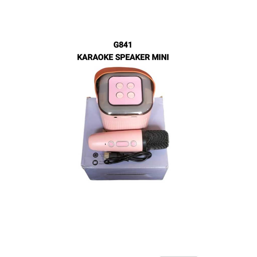 Jual G841 SPEAKER KARAOKE SET MICROPHONE 3D STEREO MINI BLUETOOTH ...