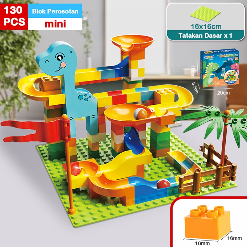 Jual Uoptoy Balok Susun Mainan Anak Building Brick Balok Susun Track ...