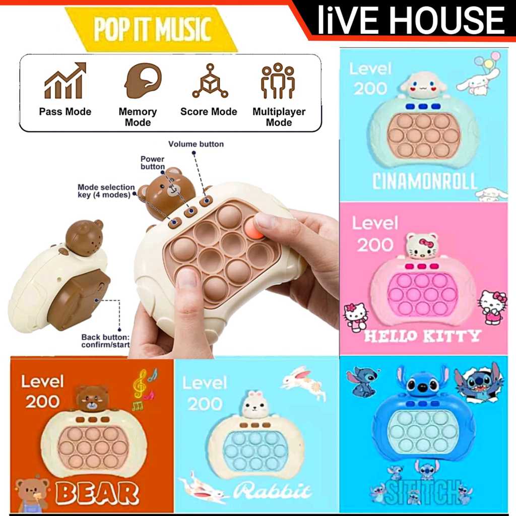 Jual Mainan Pop It Elektronik Elektronic Quick Push Fidget Toys ...