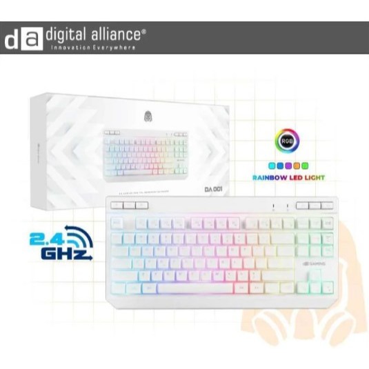 Jual Keyboard Gaming Digital Alliance RGB TKL Wireless Membrane DA 001 ...