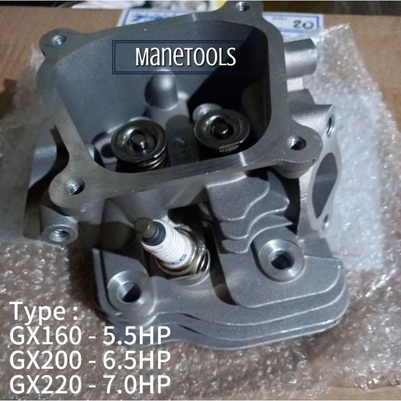 Jual CYLINDER HEAD ASSY HONDA GX160-GX200 ( + busi )UNTUK MESIN DIESEL | Shopee Indonesia