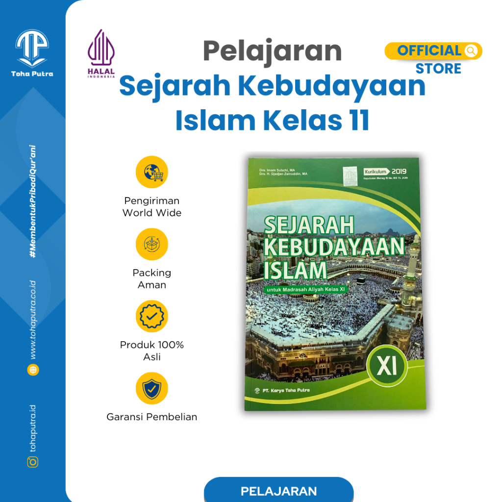 Jual Toha Putra - Pelajaran Sejarah Kebudayaan Islam Kelas 11 Kurikulum 2019 | Shopee Indonesia
