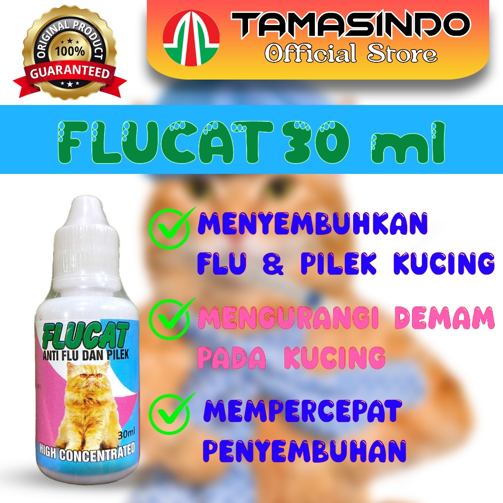 Jual FLUCAT 30 ml Obat Flu & Pilek Kucing dan Kitten | Shopee Indonesia
