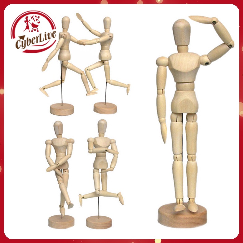 Jual ART A13U Action Figure Wooden Human Figure Artists Manekin Untuk ...