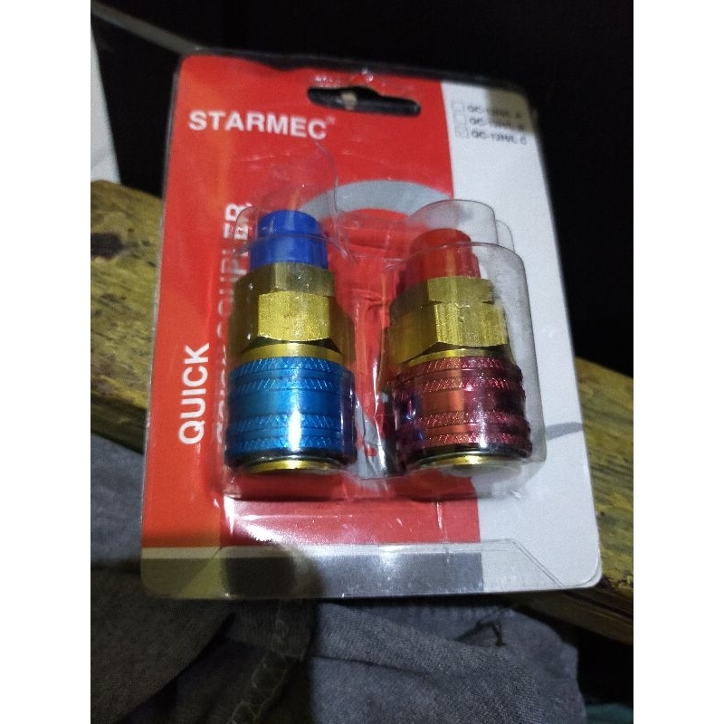 Jual Quick Coupler AC Mobil Adapter Nepel pengisian Ac Mobil | Shopee ...