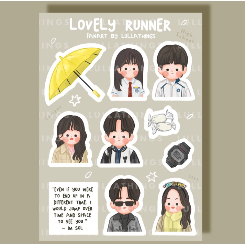 Jual Lovely Runner / Ryu Sunjae / Byeon Woo Seok / keychain/ sticker ...