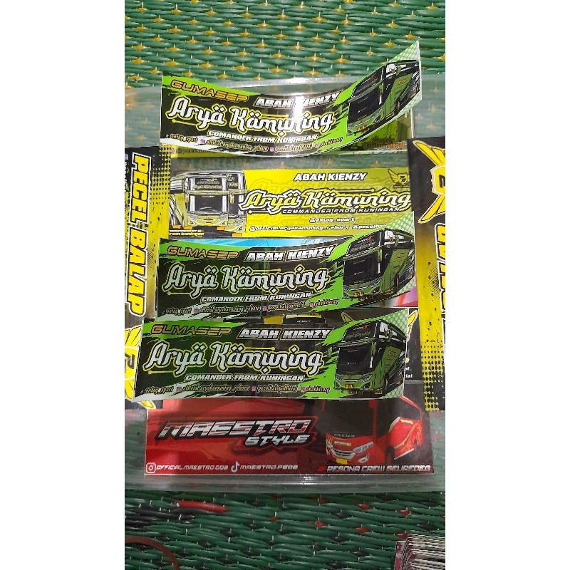 Jual STIKER bus Pecel Balap ARYA KAMUNING ori 100% | Shopee Indonesia