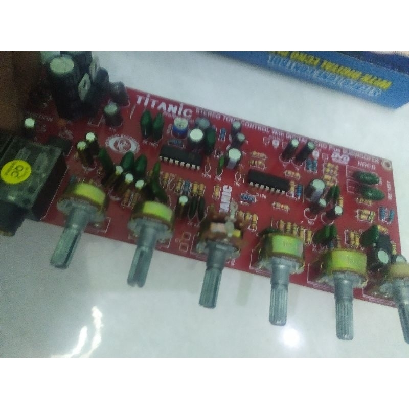 Jual kit Rangkaian modul tone control subwoofer dilengkapi dengan Mic ...