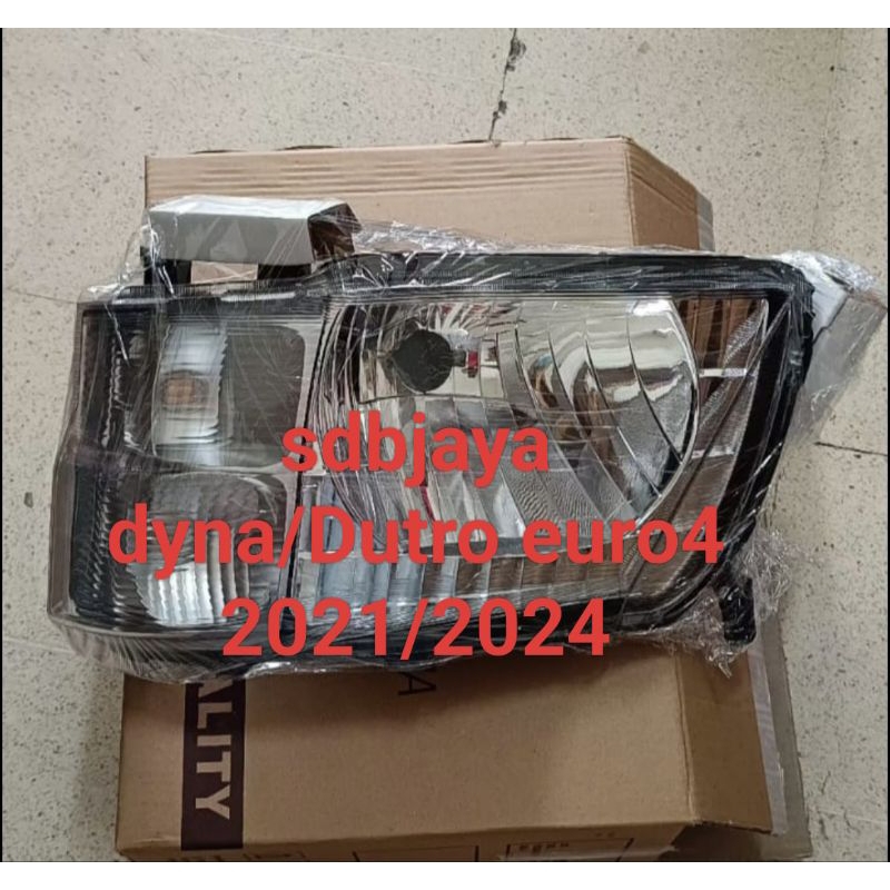 Jual headlamp head lamp lampu besar depan set kanan / kiri Hino Dutro ...