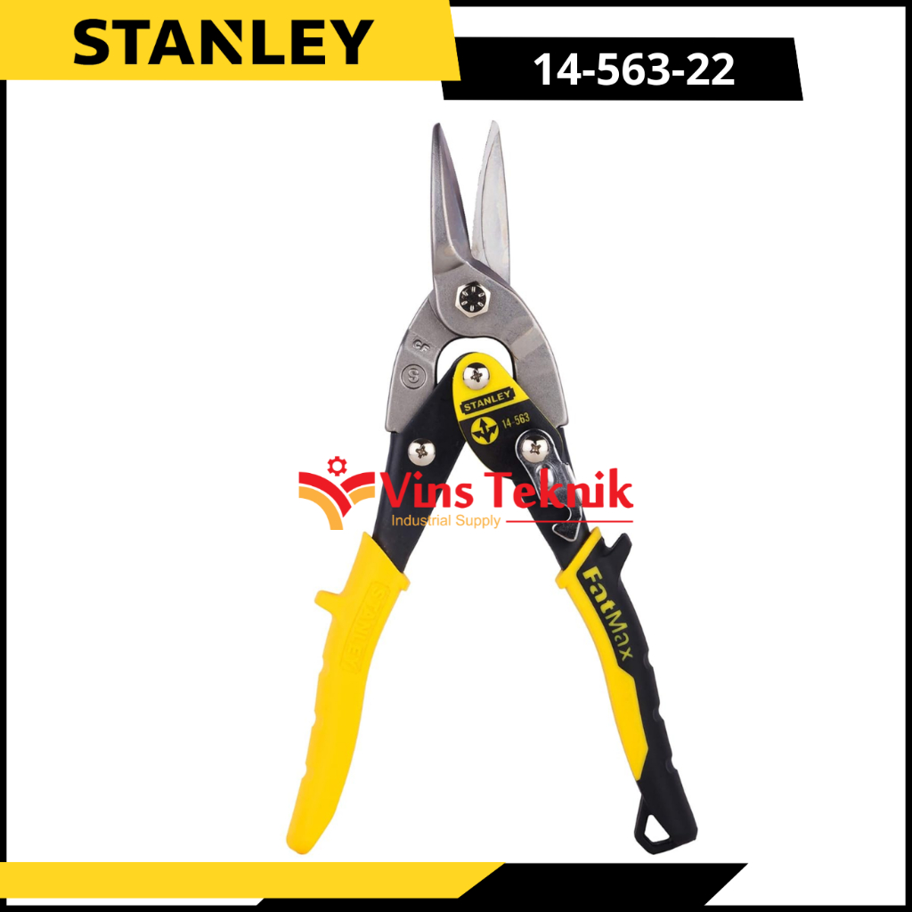Jual Gunting Plat Aviation Snips Straight Cut STANLEY 14-563-22 ...