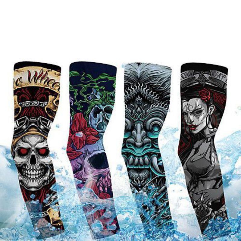 Jual GROSIR 50 MOTIF MANSET TANGAN PRIA WANITA MOTIF TATO BAHAN ELASTIS ...