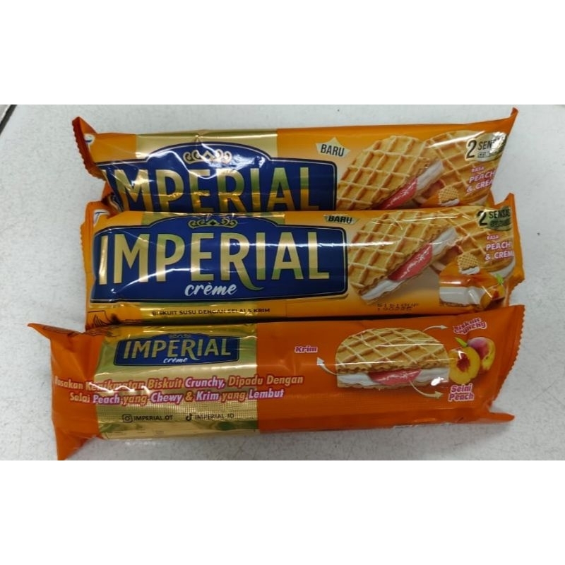 Jual imperial biskuit creme peach 108gr roll | Shopee Indonesia