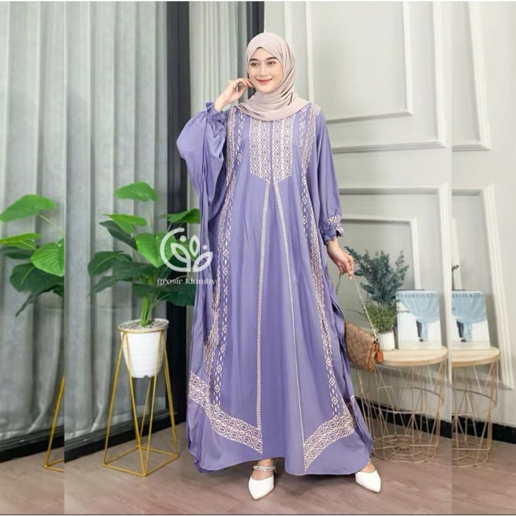Jual Pameela Kaftan Wanita Jumbo Maksi - Kaftan Simple Elegan Motif ...