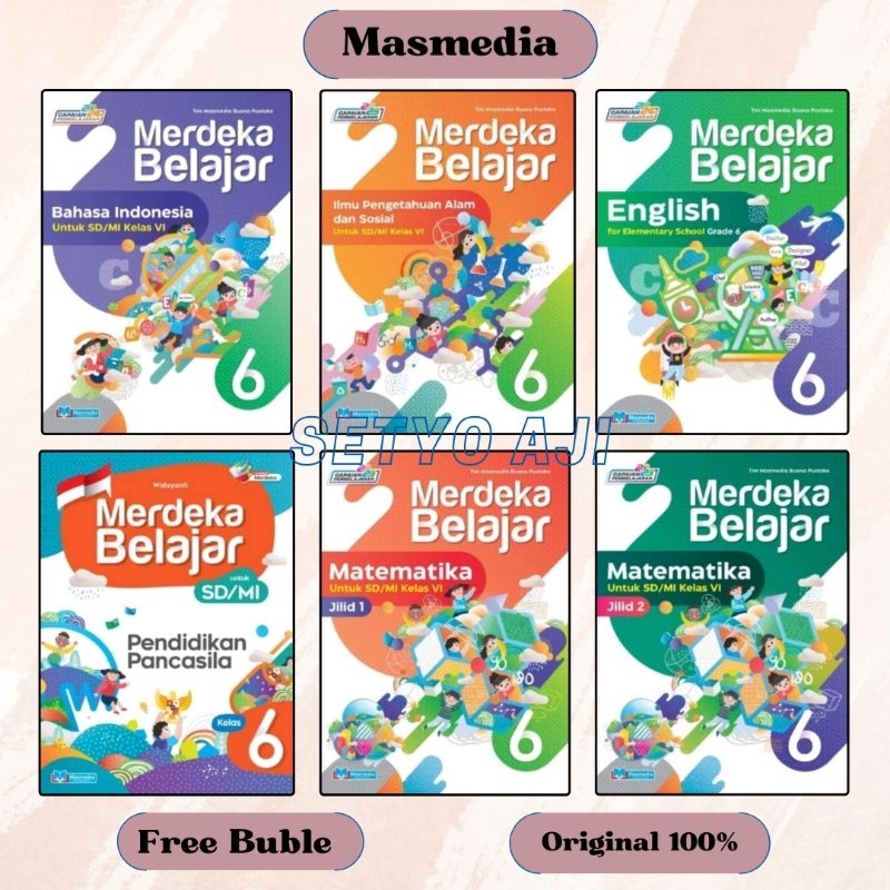 Jual Merdeka Belajar SD/MI Kelas 6 Kurikulum Merdeka Penerbit Masmedia ...