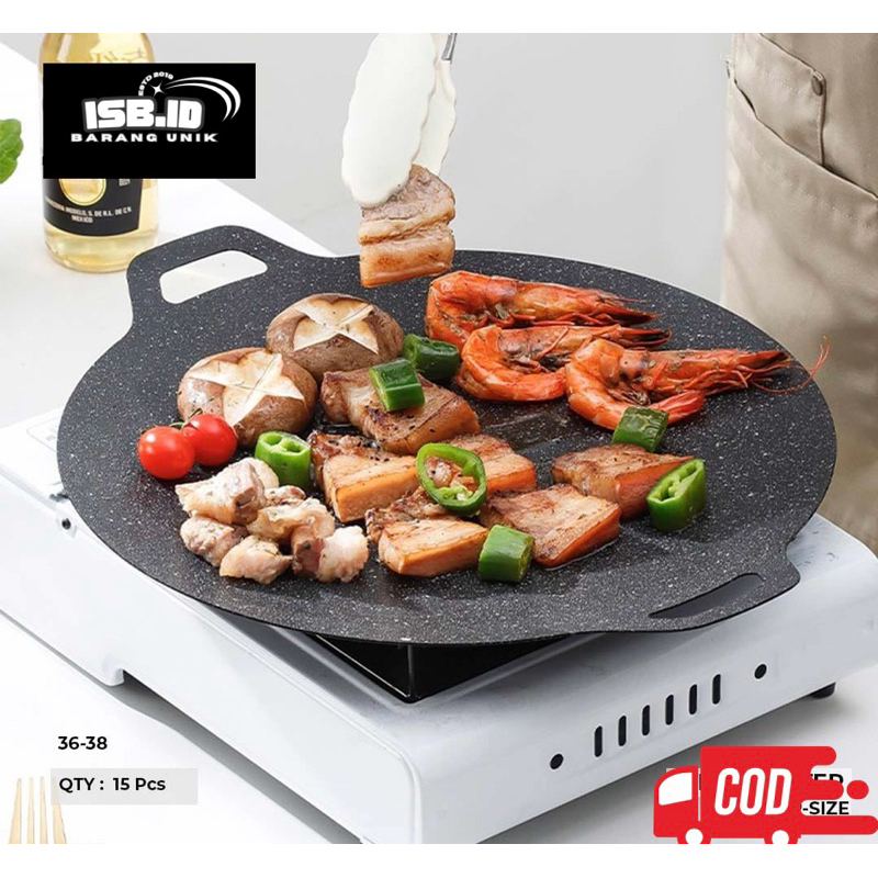 Jual Wajan Konduksi 34CM Wajan Original BBQ Super Tebal / Wajan GRILL ...