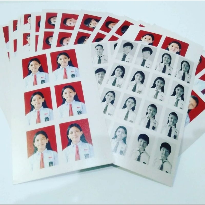 Jual CETAK PAS FOTO FUJIFILM Lab. WARNA/BW 2x3(12pcs), 3x4(6pcs), 4x6 ...