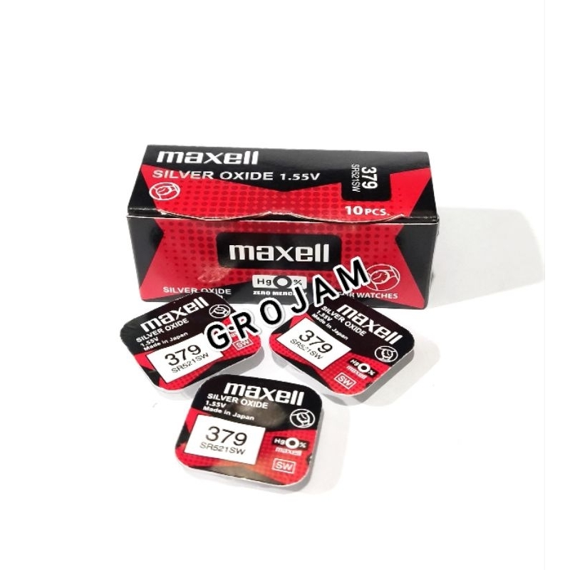 Jual Baterai Maxel 379 373 916 521 SR916SW SR521SW SR916 SR521 ORIGINAL ...