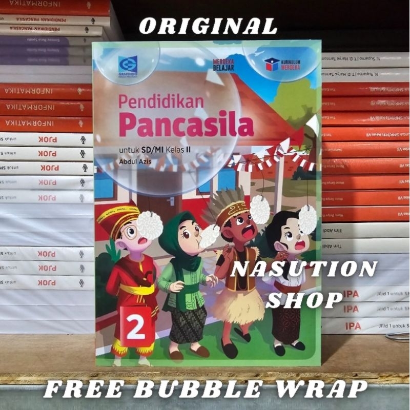 Jual Buku Pendidikan Pancasila Kelas 1 2 3 4 5 6 SD/MI Grafindo Kurikulum Merdeka Original ...