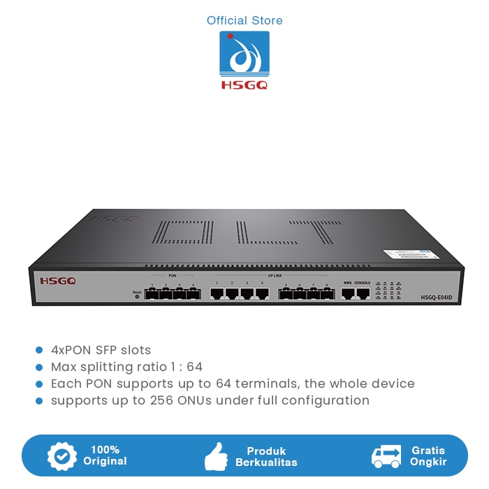 Jual HSGQ E04ID EPON 4 PORTS 10G Uplink OLT Fiber Optical EPON GPON For FTTH Networking | Shopee ...