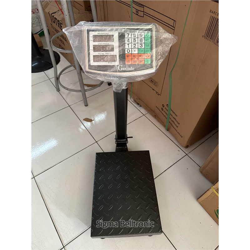 Jual Timbangan digital duduk 150 kg GAXINDO. Timbangan lantai / barang / beras gula tepung ...